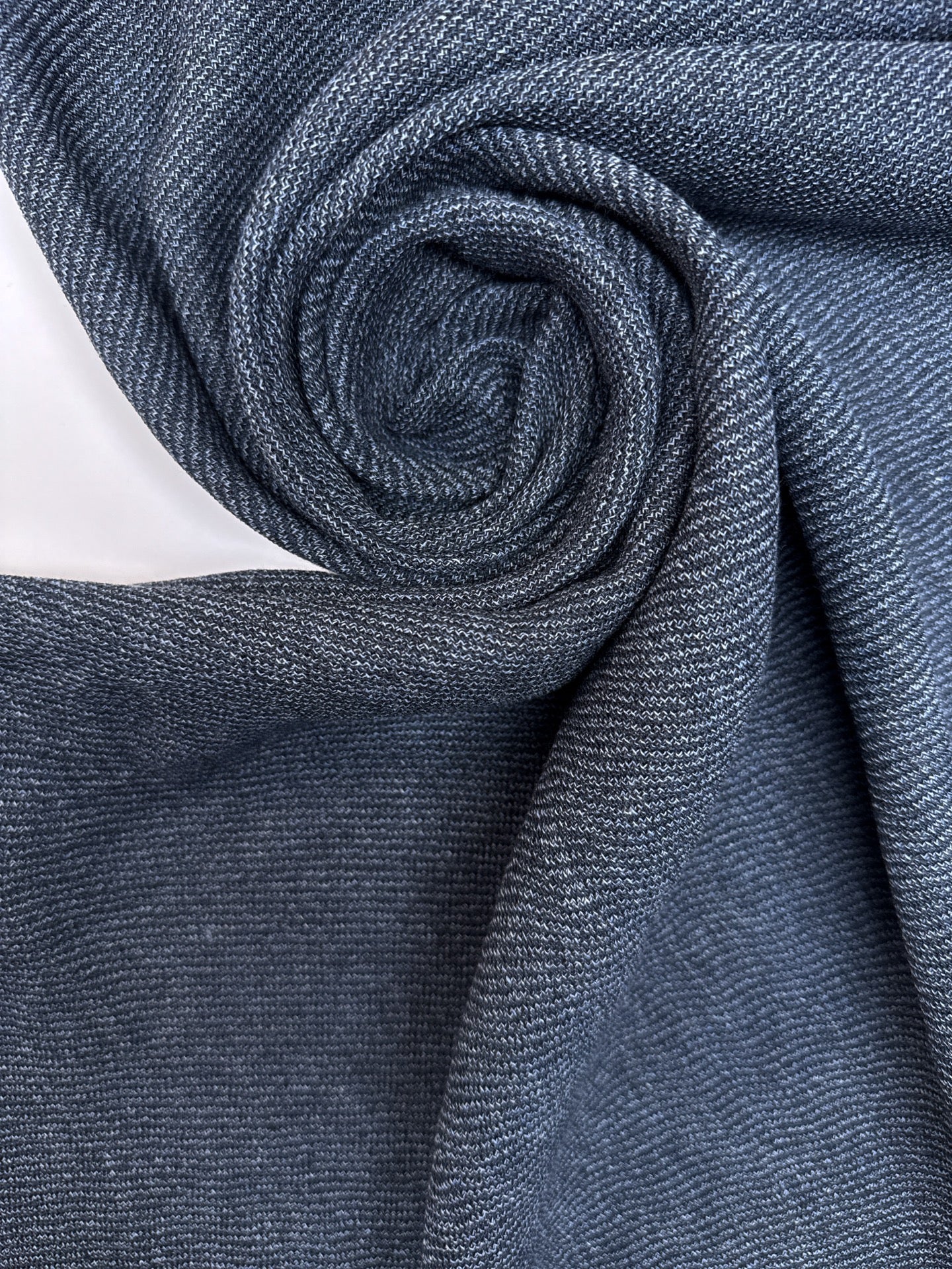 Melange Blue Cotton Crepe Weave | Beglarian Fabrics - Retail & Wholesale